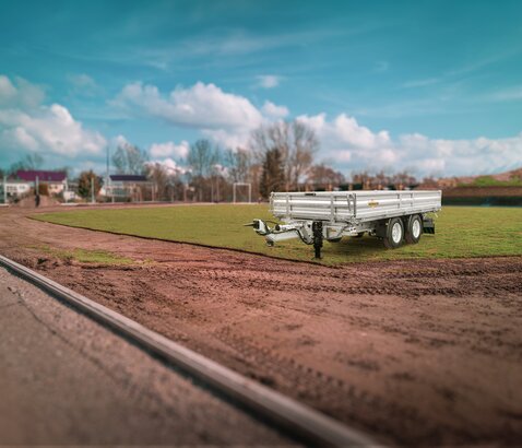 Humbaur | The tandem three-way tipper HTK 14t from Humbaur